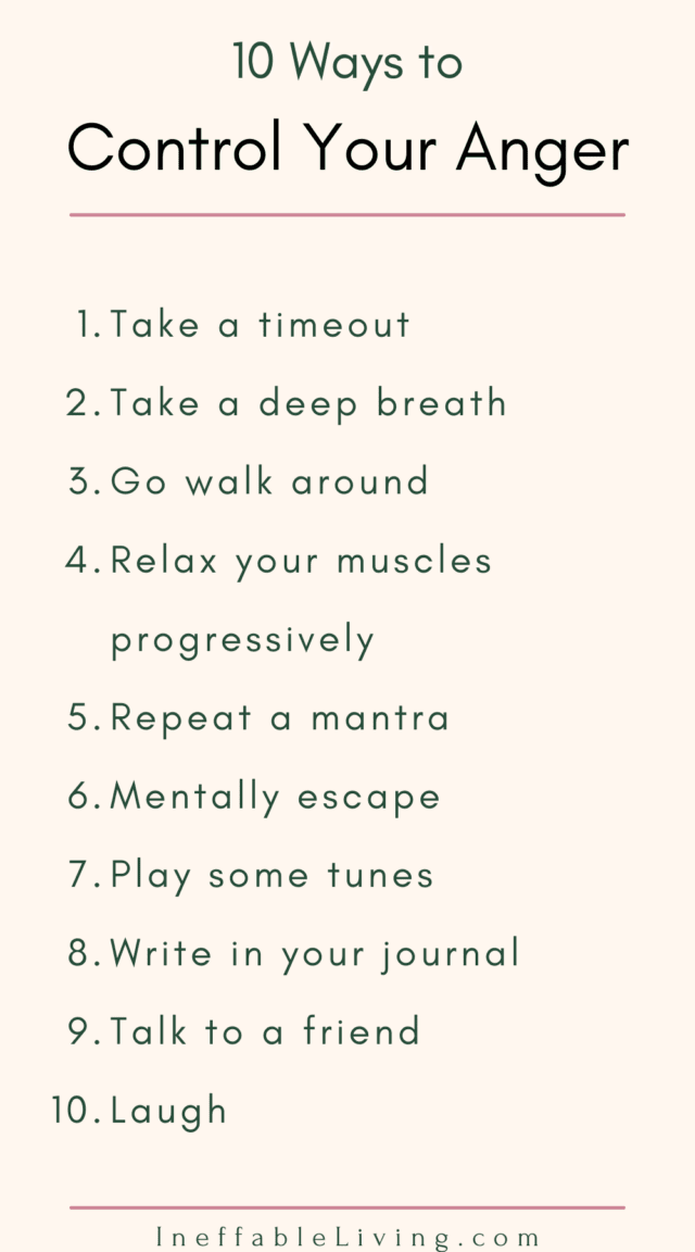 10 Ways to Control Your Anger