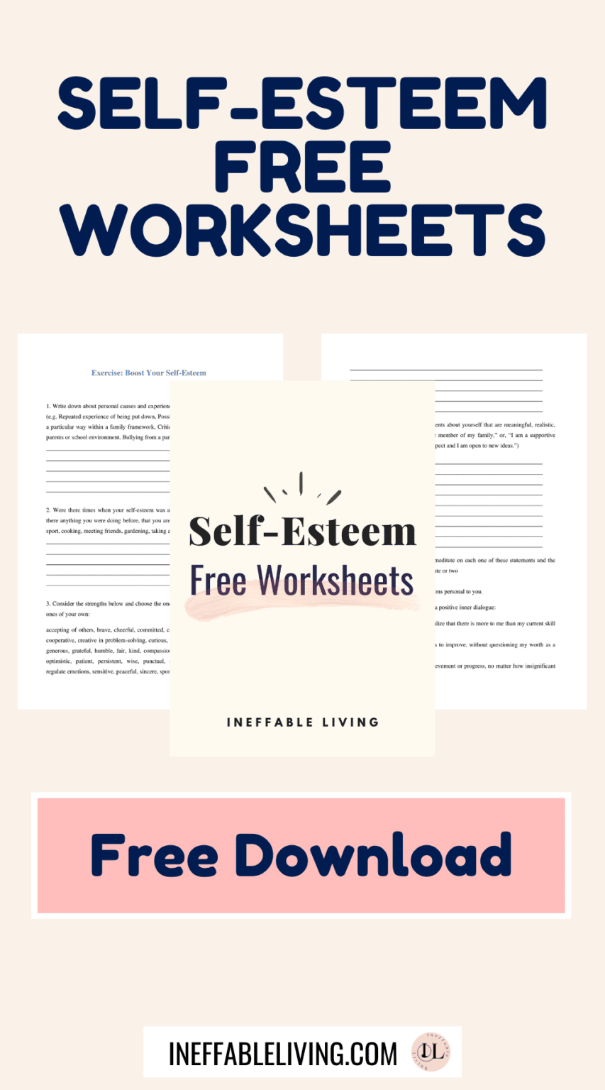 Top 18 Self Esteem Exercises (+FREE CBT For Self-Esteem Worksheets For ...