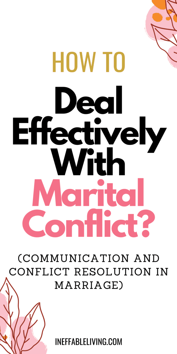 Conflict Resolution In Marriage (+Conflict Resolution In Marriage PDF)