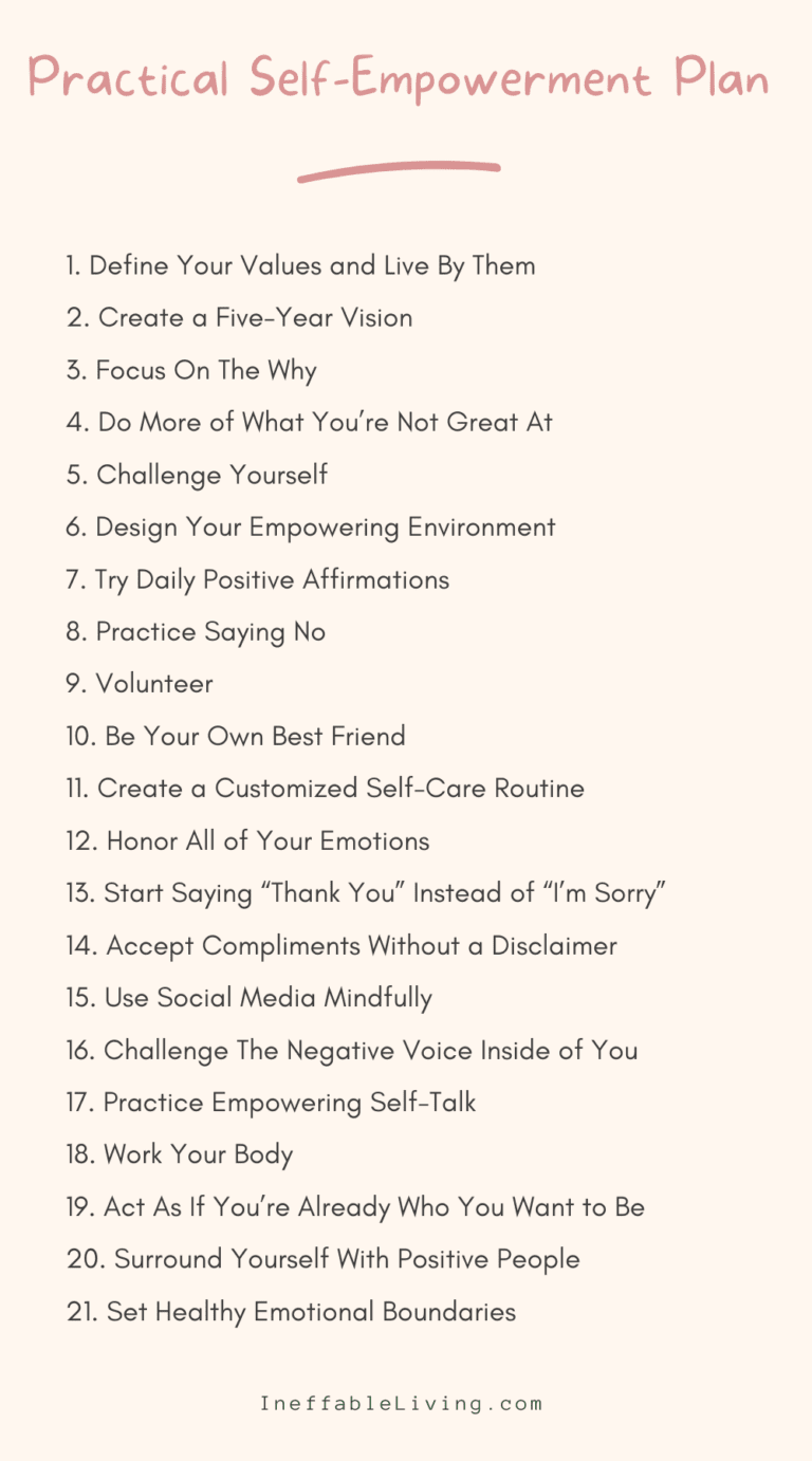 Practical Self-Empowerment Plan 21 Steps to Take Back Your Power