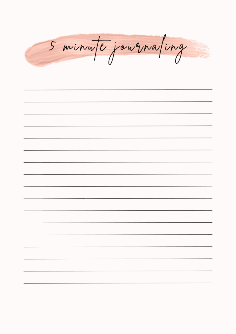5 Minute Journal Prompts (+FREE PDF Download)