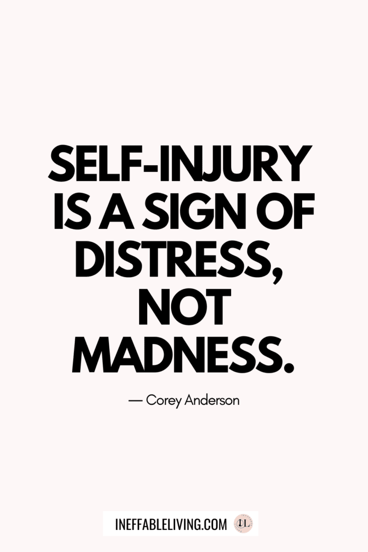 Best +65 Self Harm Quotes (+FREE Coping Skills List)