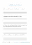 Self-Reflection Worksheet