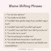 Top 35 Blame Shifting Phrases To Watch Out For
