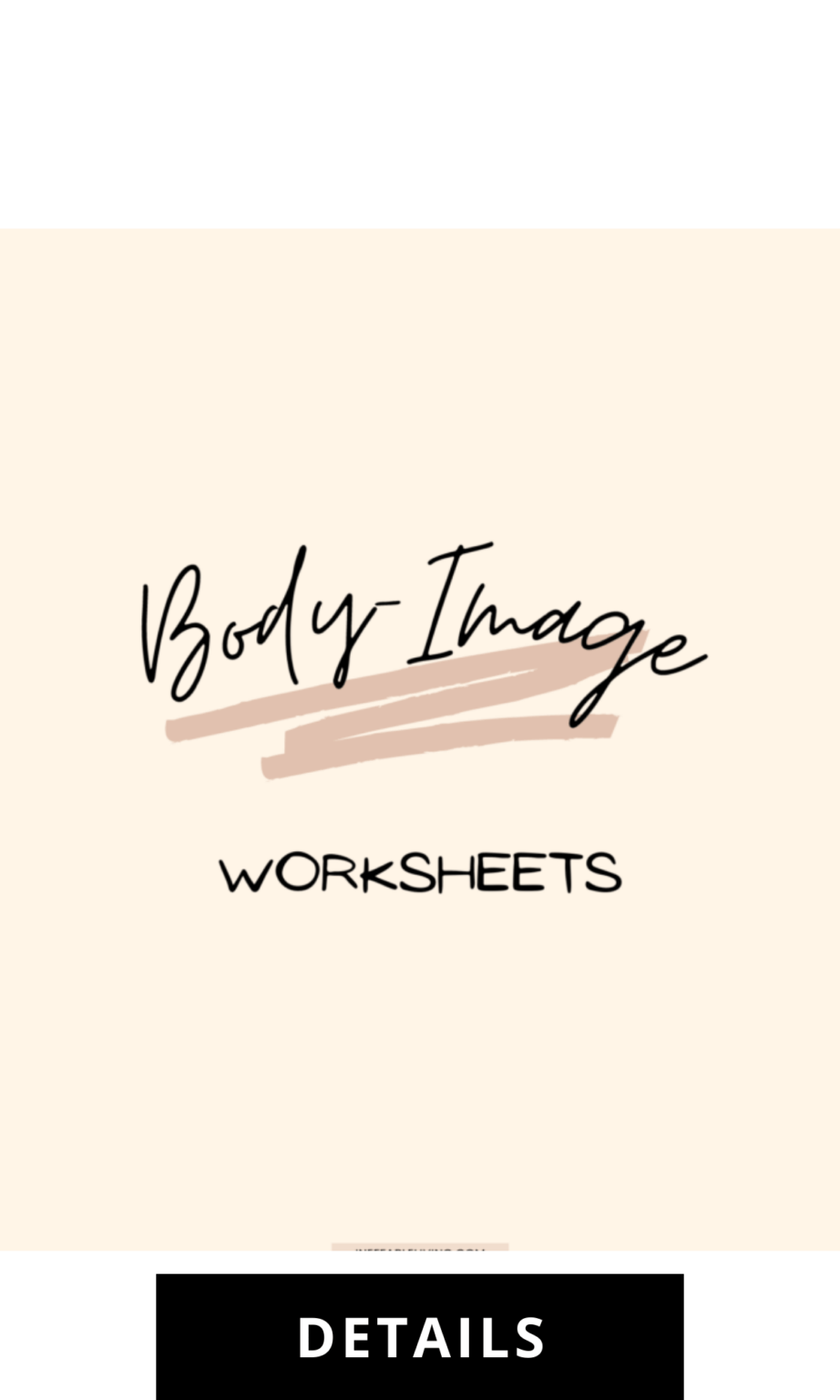 Body Image Worksheets
